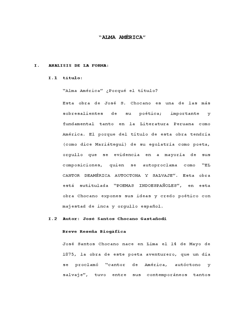 Alma América | PDF | Poesía | Autor