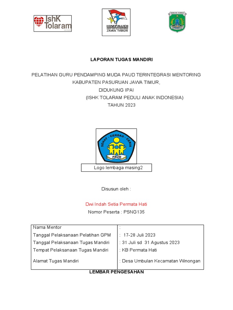 Contoh Tugas Mandiri | PDF