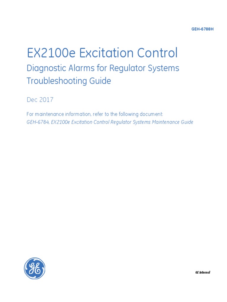 EX2100e Excitation System Troubleshooting | PDF | Power Supply ...