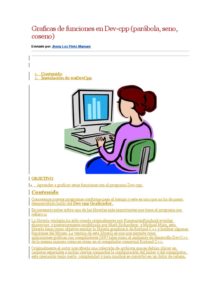 Graficas de Funciones en Dev-Cpp | PDF | C ++ | Archivo de computadora