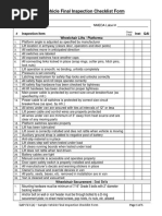 Pre-Delivery Inspection Checklist - Cars | PDF | Land Vehicles ...