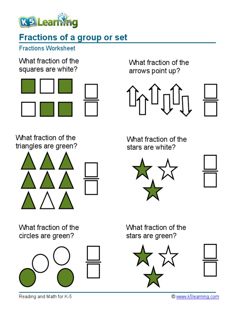 K5 Learning - Fractions 5 | PDF