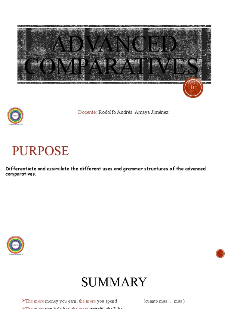 Advanced Comparatives | Download Free PDF | Morphology | Linguistic ... Advanced Comparatives | Download Free PDF | Morphology | Linguistic ...