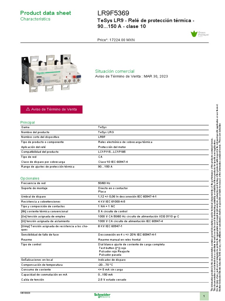 LR9F5369 DATASHEET MX es-MX | PDF