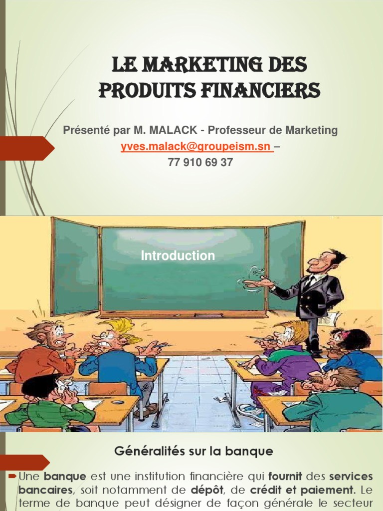 Le Marketing Des Produits Financiers - 2023 | PDF