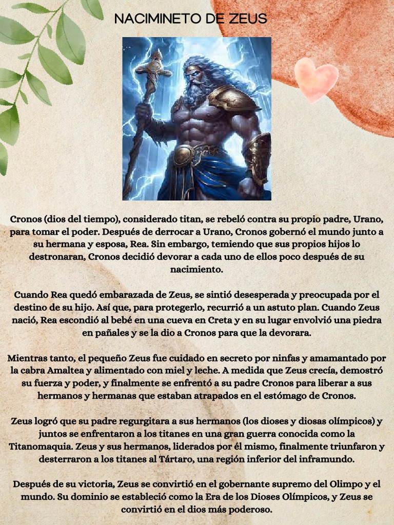 Nacimiento de Zeus | PDF