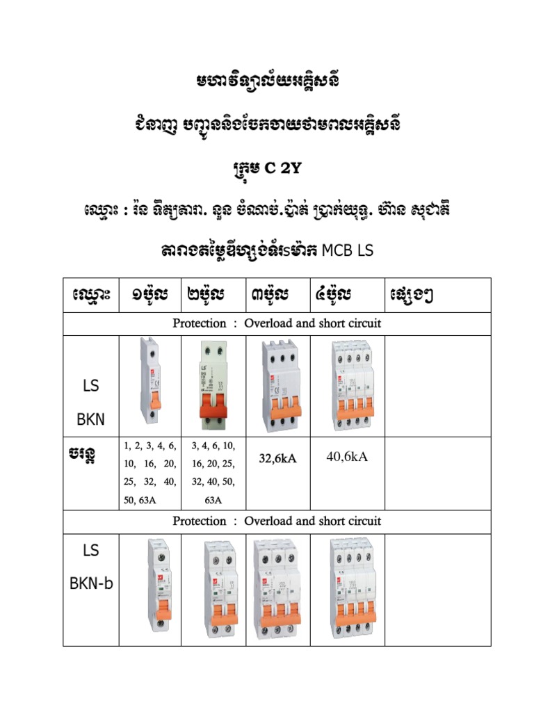 ឌីហ្សង់ទ័រ_ម៉ាក_MCB_LS | PDF
