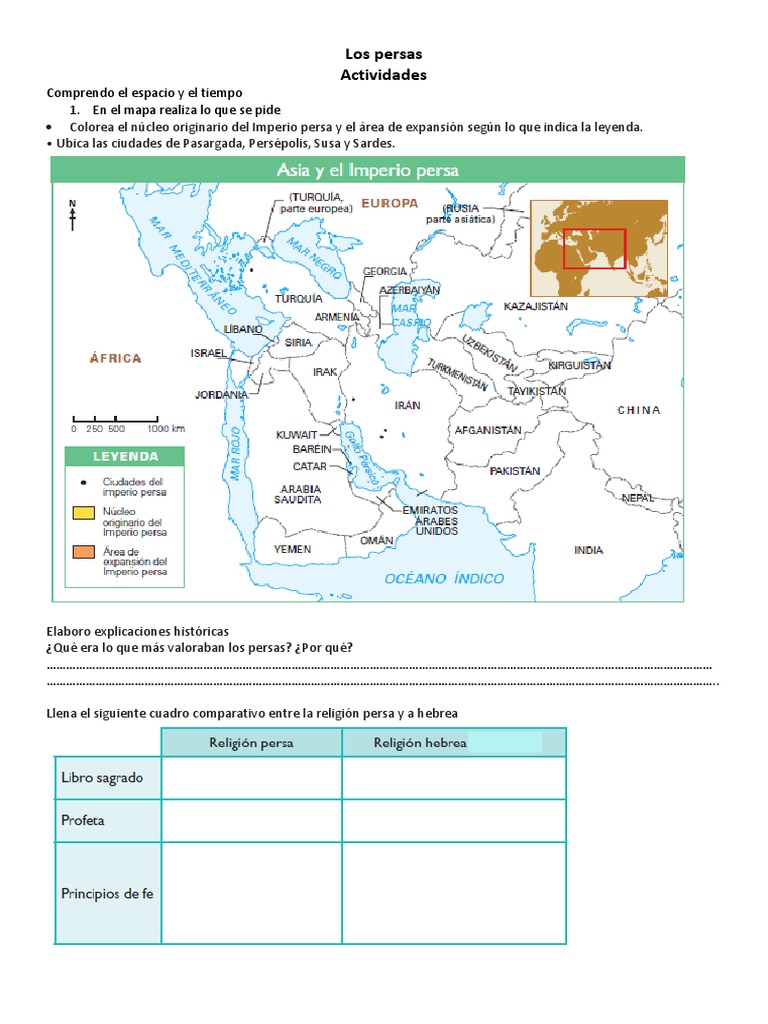 Los Persas - Actividades | PDF