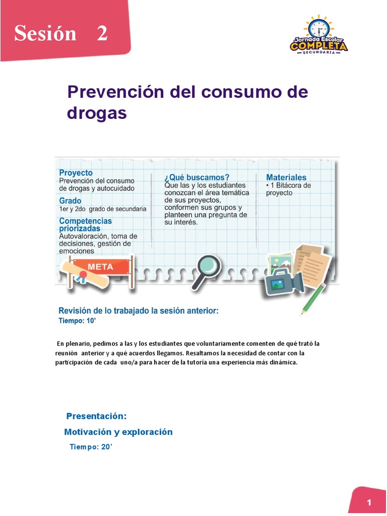 ATI1,2-S2 - Prevención Del Consumo de Drogas y Autocuidado | PDF | Drogas | La dependencia de ...