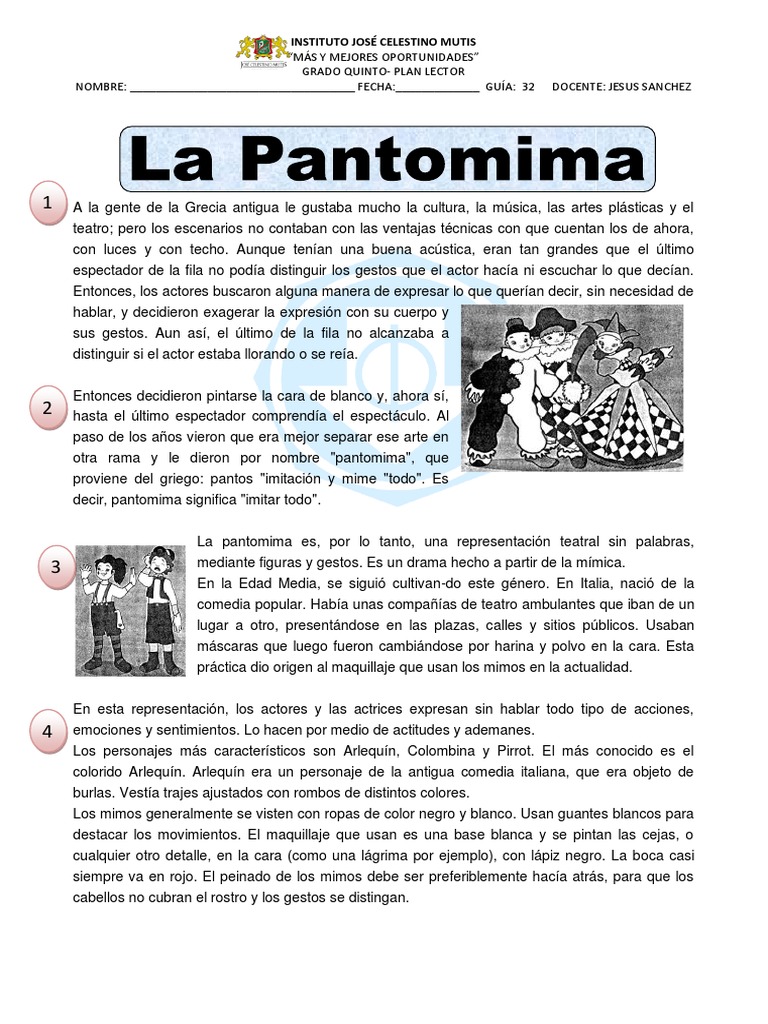 La Pantomima | PDF | Arte | Poesía