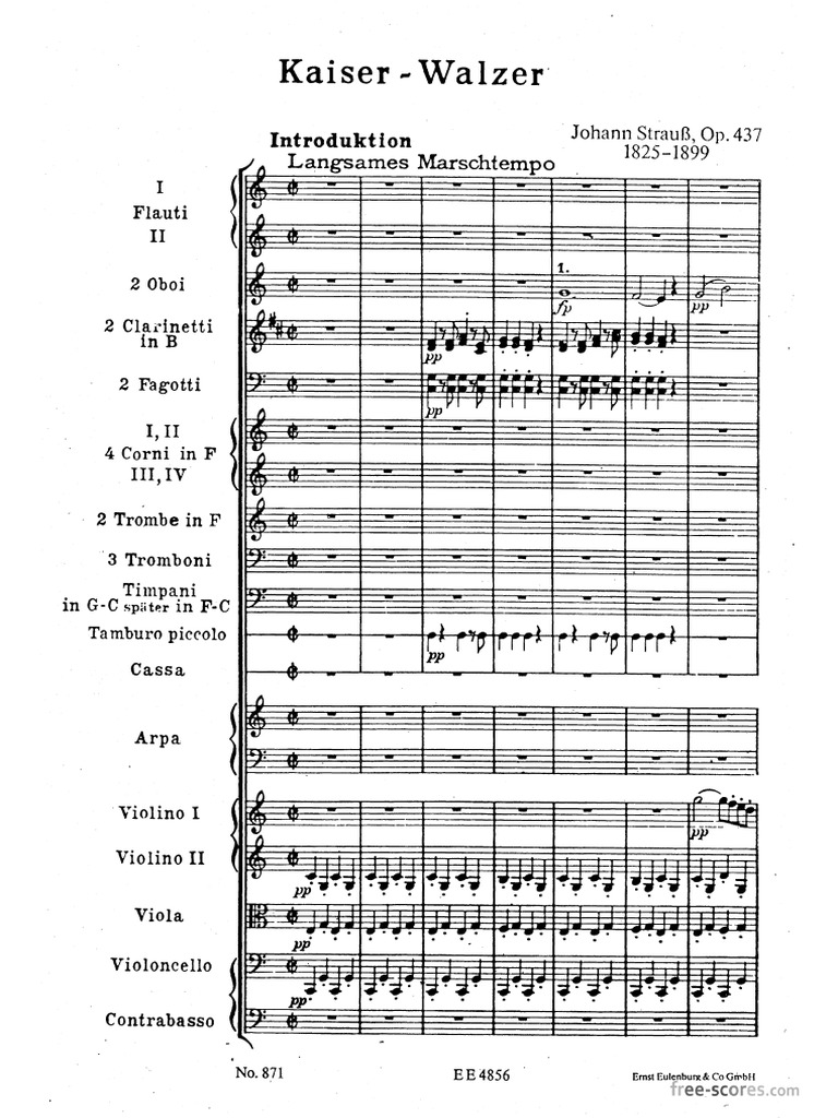 Strauss Johann Kaiser Walzer Valse Empereur | PDF