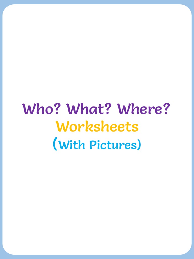 Kids' Reading Comprehension Worksheets | PDF | Language Arts & Discipline