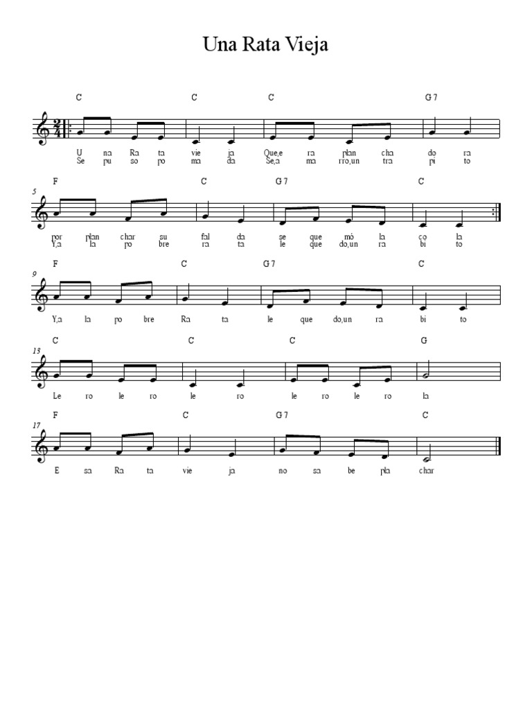 Una Rata Vieja | PDF