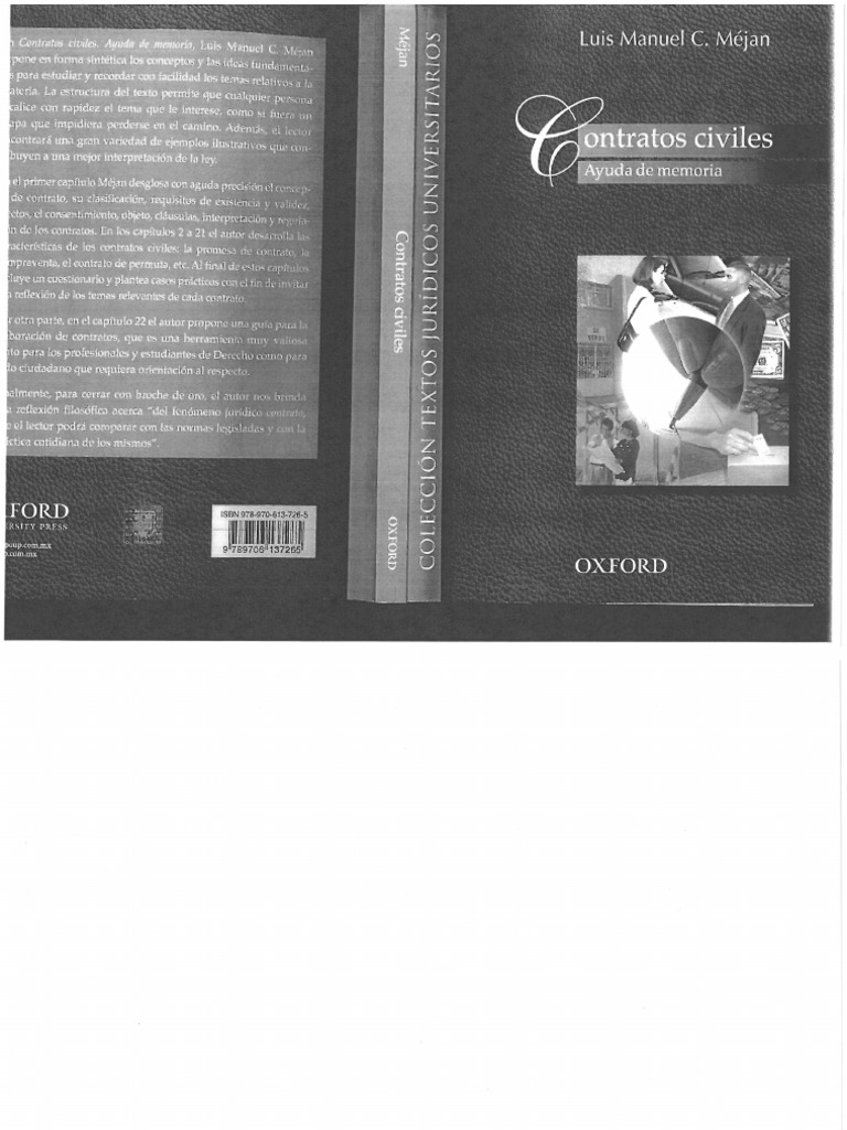 Libro Contratos Civiles Luis Manuel Meja | PDF