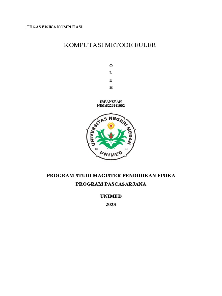 Metode Euler dalam Penyelesaian ODE | PDF