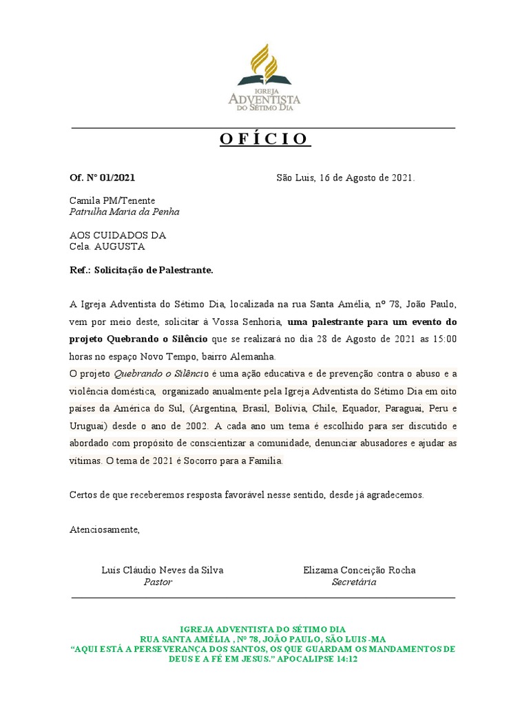 Modelo - Ofício | PDF