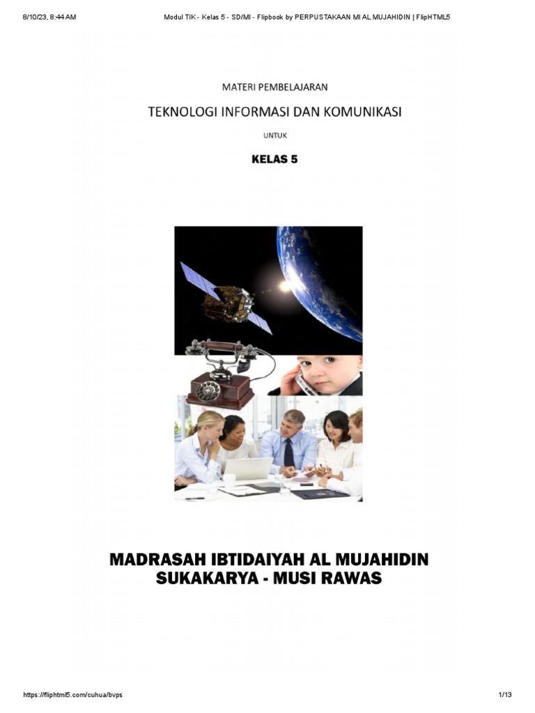 Modul TIK Kelas 5 SD/MI Flipbook | PDF