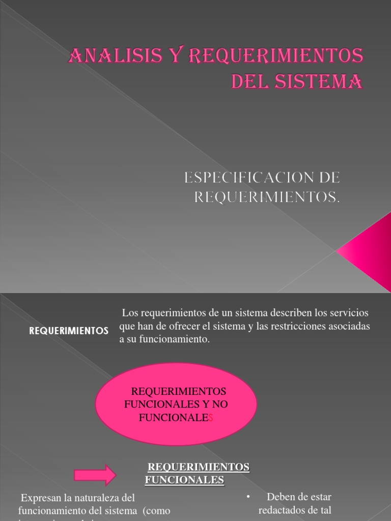 Analisis y Requerimientos Del Sistema | PDF