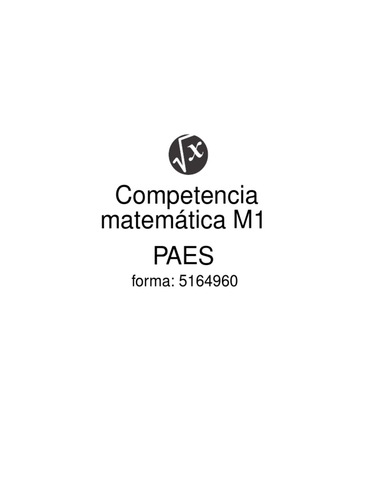 Competencia Matemática M1 | PDF | Geometría | Formas geométricas