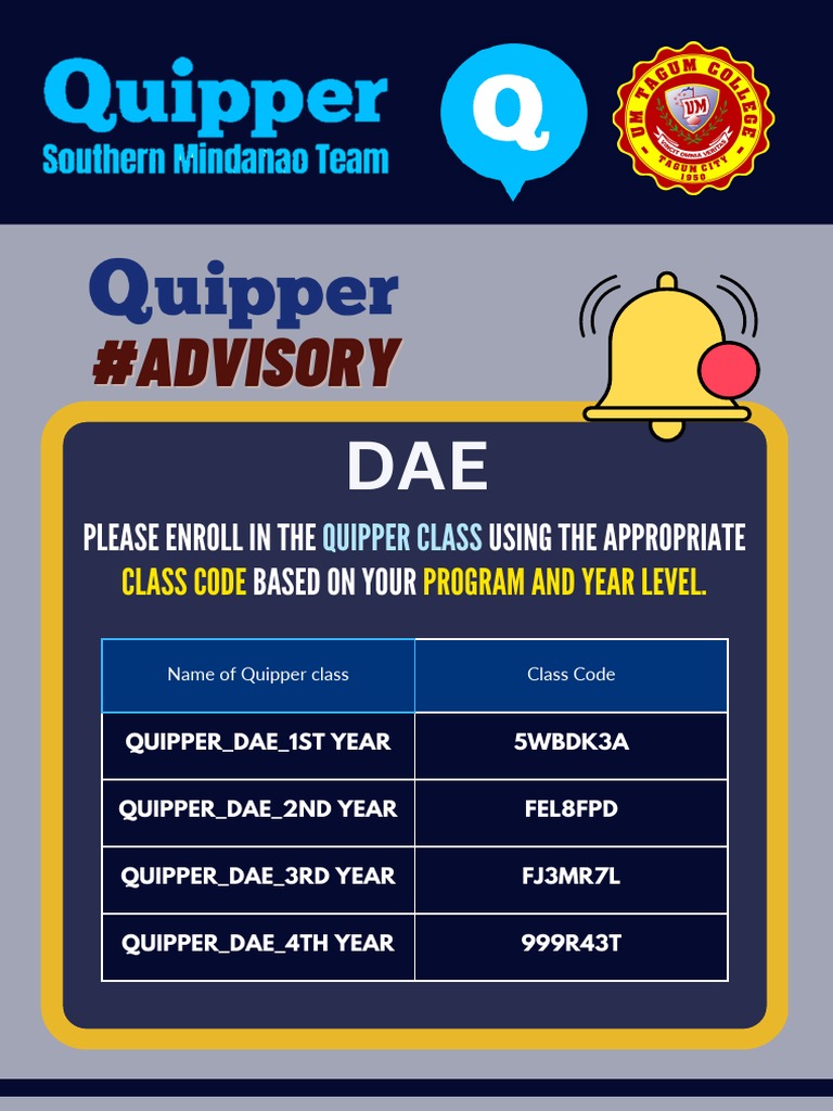 Quipper Class Codes | PDF