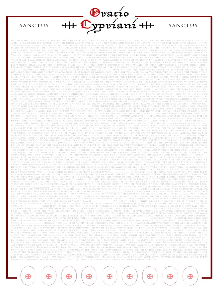 Oratio Cypriani | PDF | Heaven | Satan