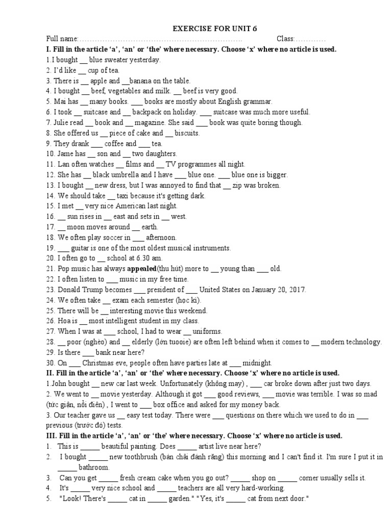 (E6) Exercise For Unit 6 | PDF | Home