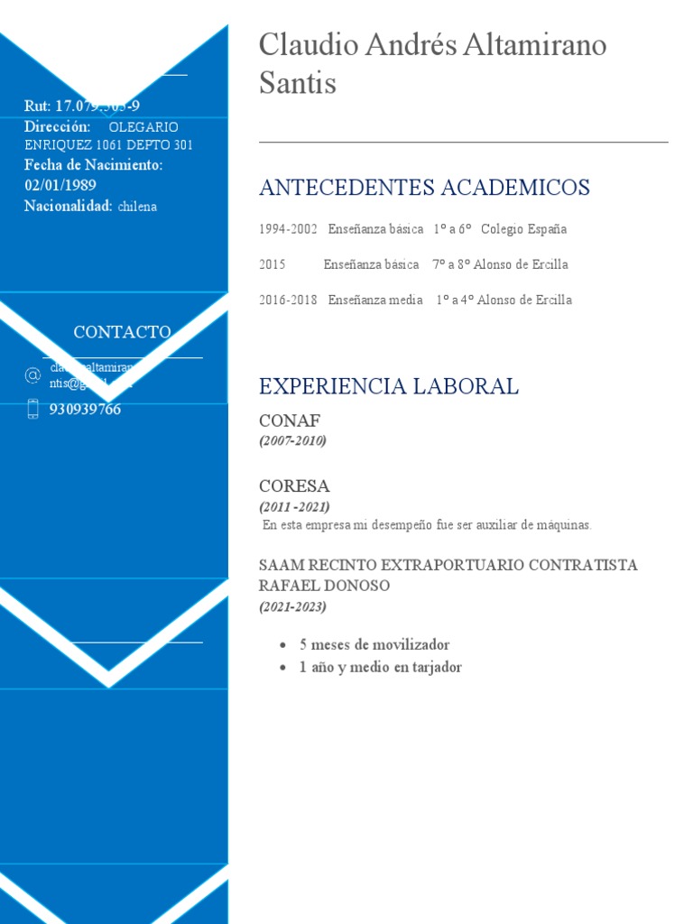 Curriculum Claudio | PDF
