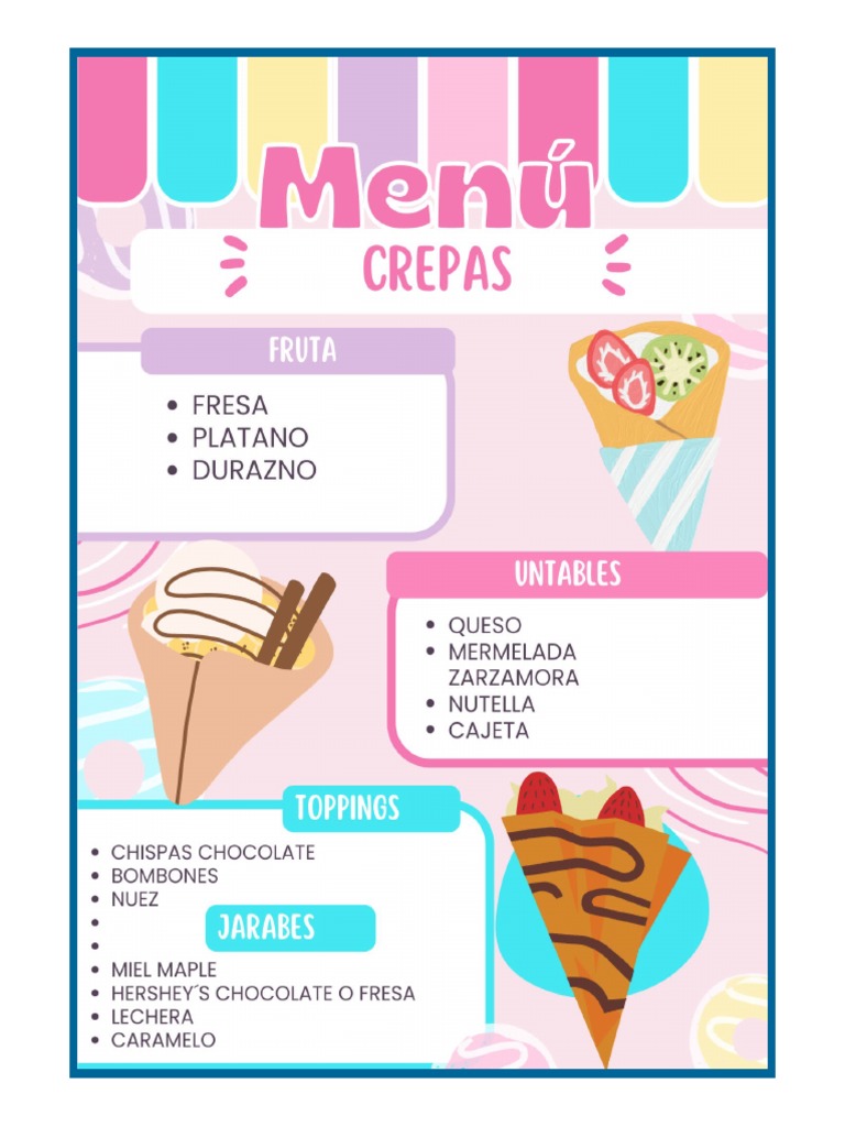menú crepas | PDF