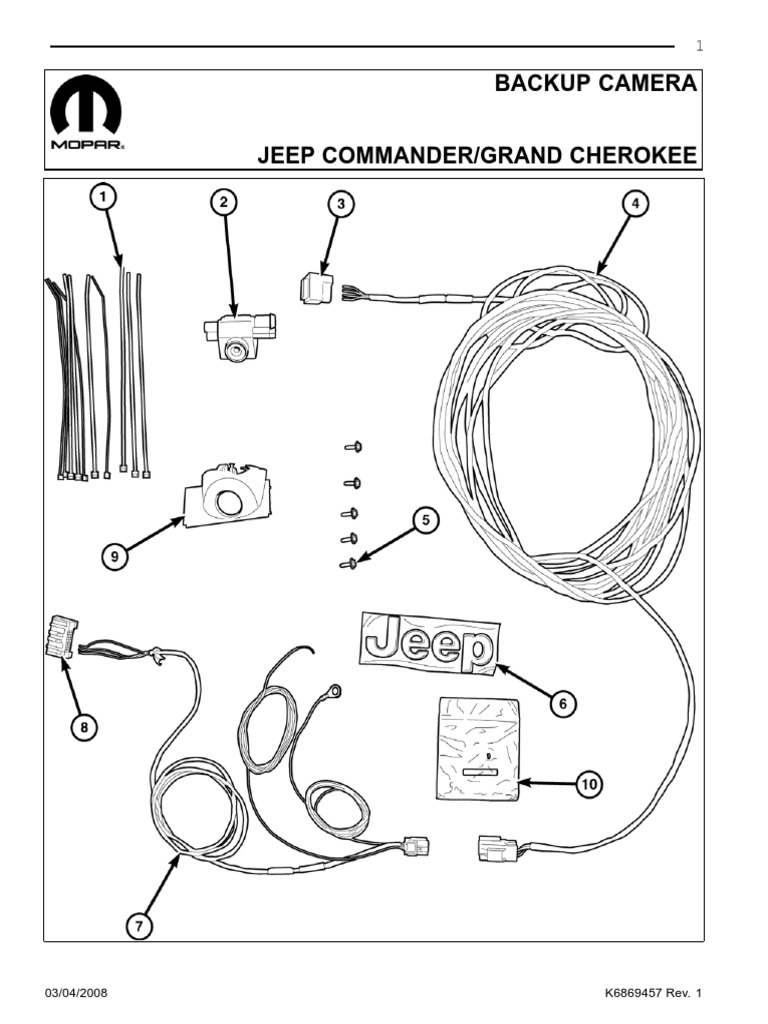 Camera Backup Mopar Install 82211346 | PDF | Electrical Connector ...