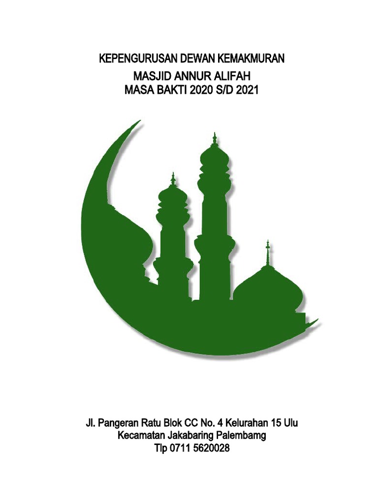 Kepengurusan Masjid Annur Alifah 2020-2022 | PDF | Karier & Perkembangan