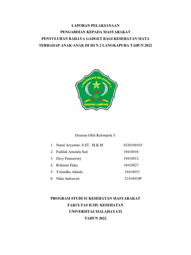 Kel.5 Laporan Pengmas | PDF | Bisnis | Komputer