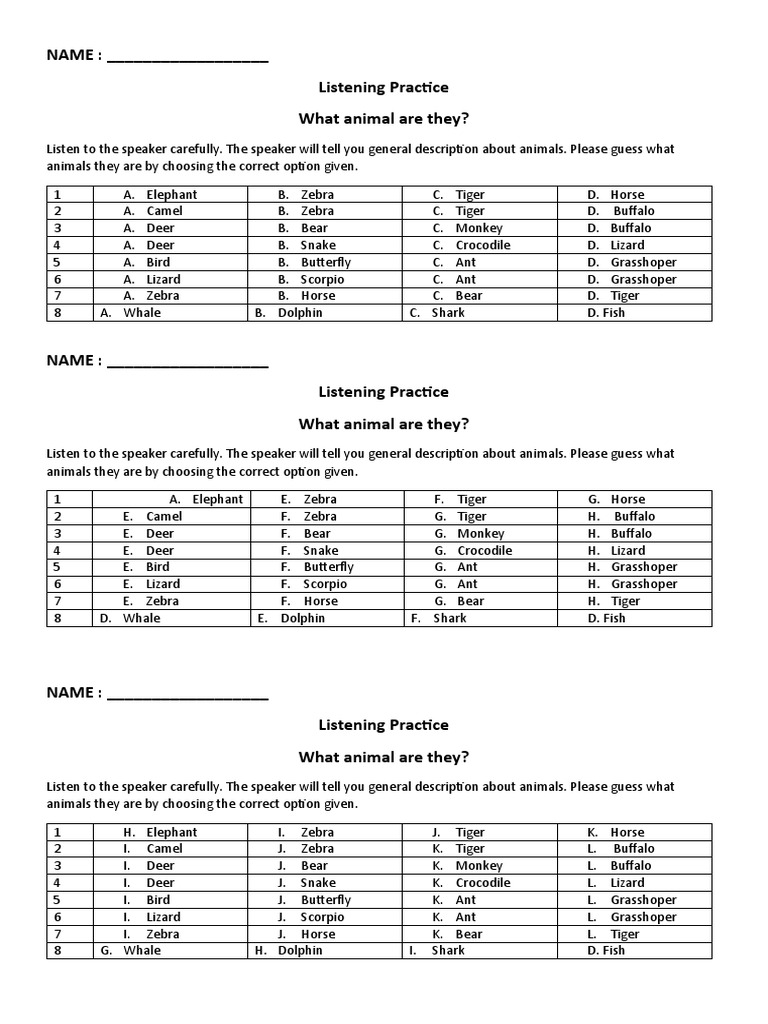 Animal Listening | PDF