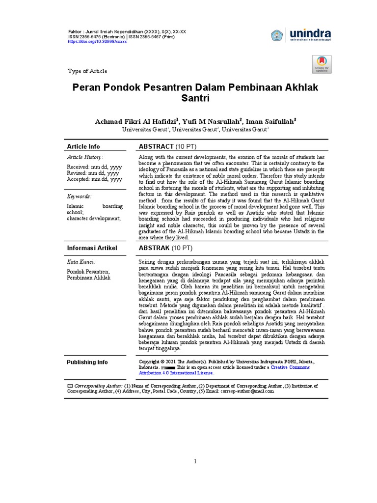 Jurnal Achmad Fikri - Skripsi | PDF | Abrahamic Religions | Semitic ...