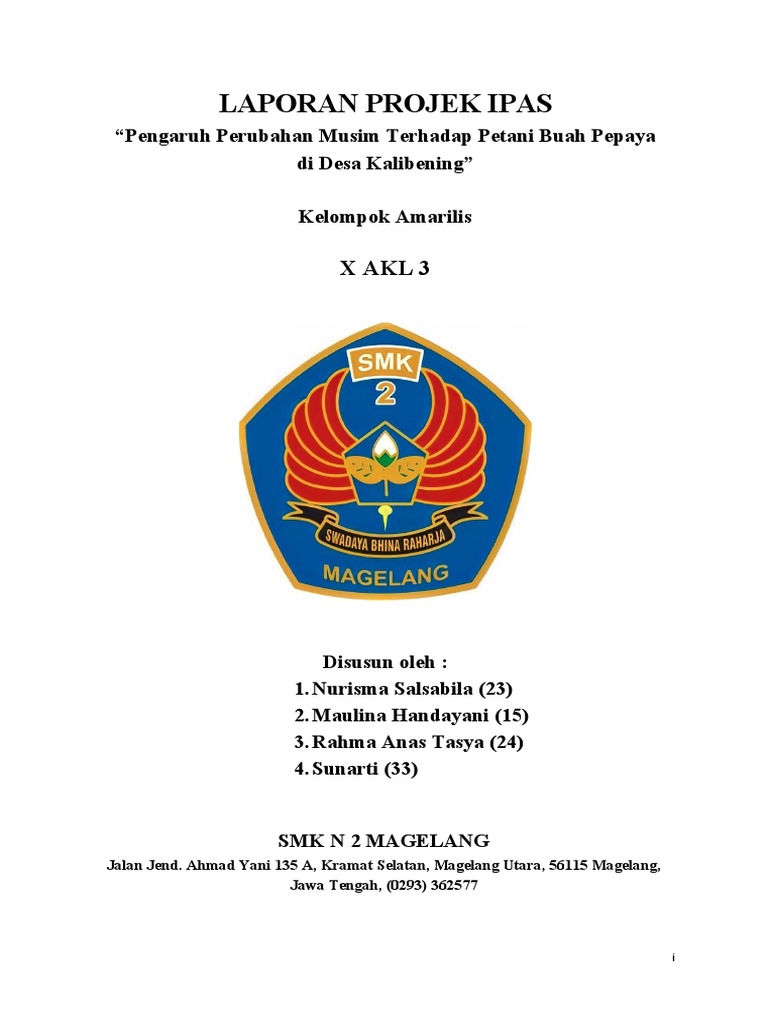 Contoh Laporan Projek | PDF
