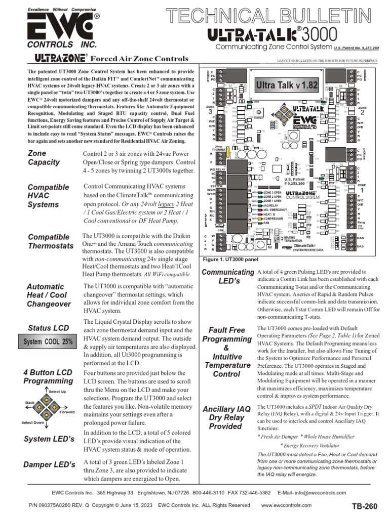 Ut3000 Zone Controller | PDF | Thermodynamics | Heat Transfer