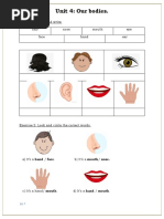 My Body - Grade 1 | PDF