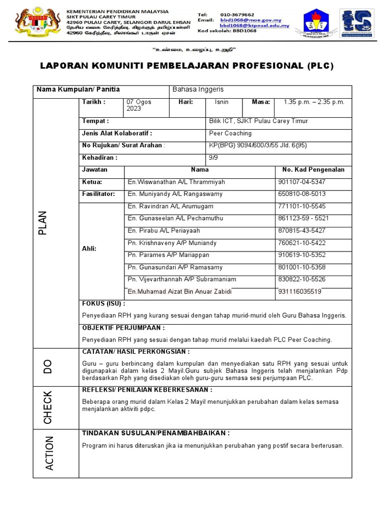 Contoh Laporan PLC | PDF