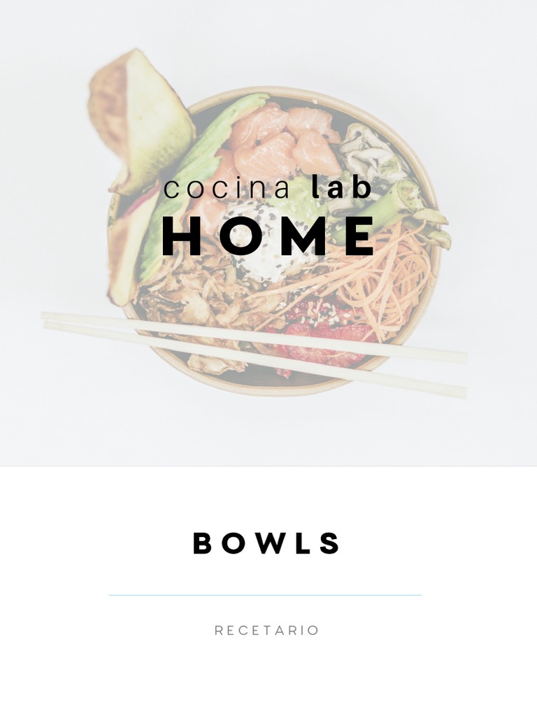 Cocina Lab Home - Bowls - Recetario | PDF | Cilantro | Vinagreta