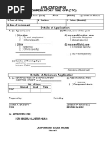 Hrds-Pad Form No. 8 - Compensatory Time-Off (Cto) Forms | PDF ...