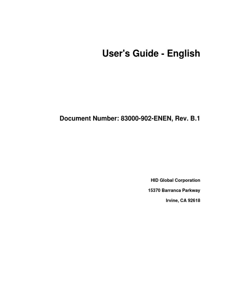 Hid Edge Evo Solo User Manual | PDF | Personal Identification Number ...