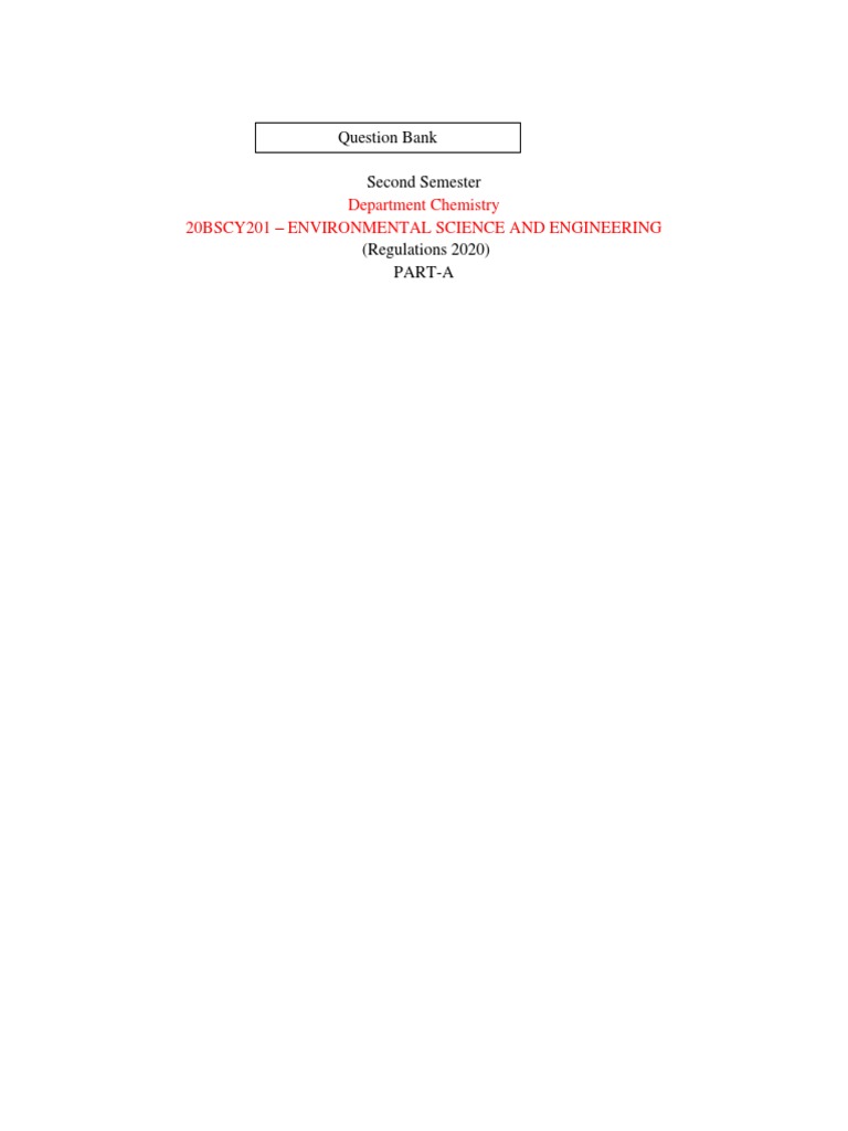 EVS QuesBank | Download Free PDF | Sustainability | Biodiversity EVS QuesBank | Download Free PDF | Sustainability | Biodiversity