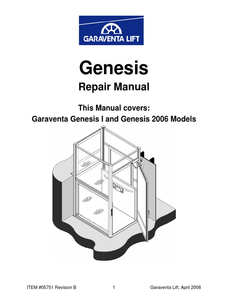 Genesis Repair Manual Eng | PDF | Screw | Belt (Mechanical)