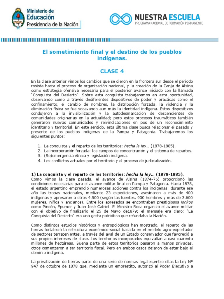 RELACIONES INTERETNICAS Clase 4 | PDF
