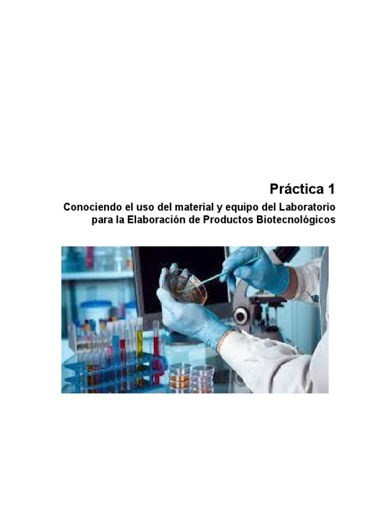 Práctica1.Conociendo El Material de Laboratorio | PDF | Laboratorios ...