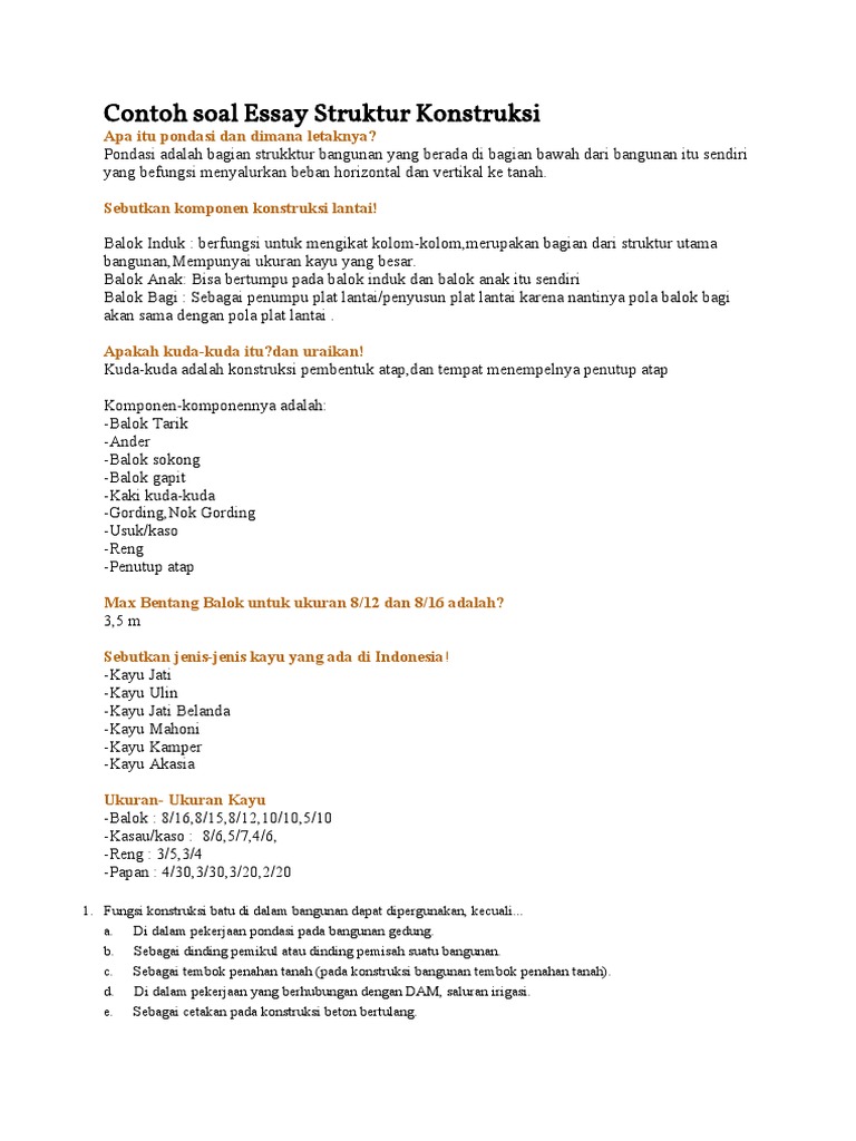 Soal Bisnis Konstruksi Xi BKP Uts Genab | PDF