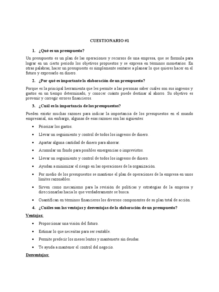 Guía Completa de Presupuestos | PDF | Presupuesto | Business