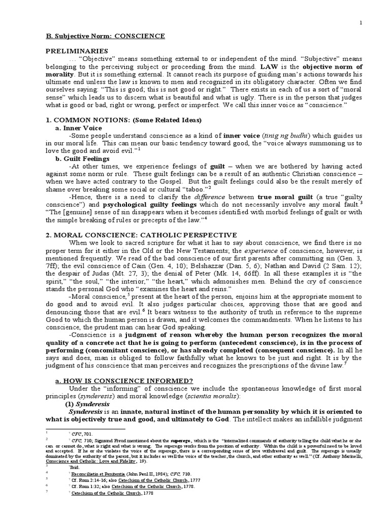 7 - Conscience | PDF | Conscience | Guilt (Emotion)