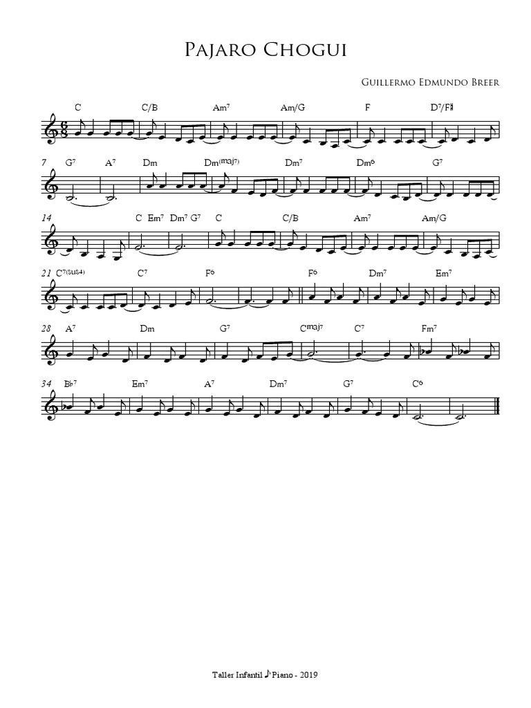 Pajaro Chogui | PDF