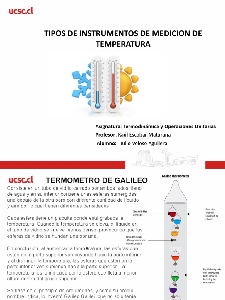 Tipos de Instrumentos de Medicion de Temperatura | PDF | Par ...