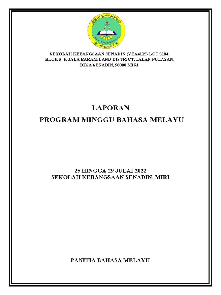 Laporan Program Minggu Bahasa | PDF